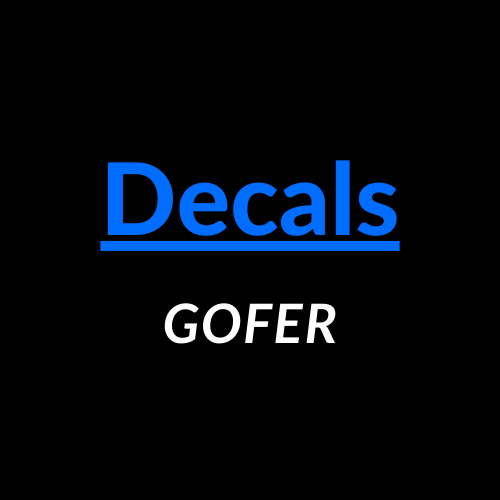Decals - Gofer – WesModelCarCorner