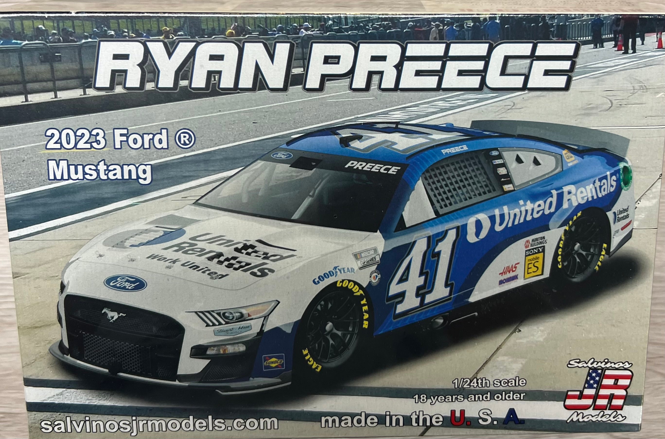 Salvino JR models #SHF2023 RPP 2023 Ryan Preece #41 Mustang kit ...
