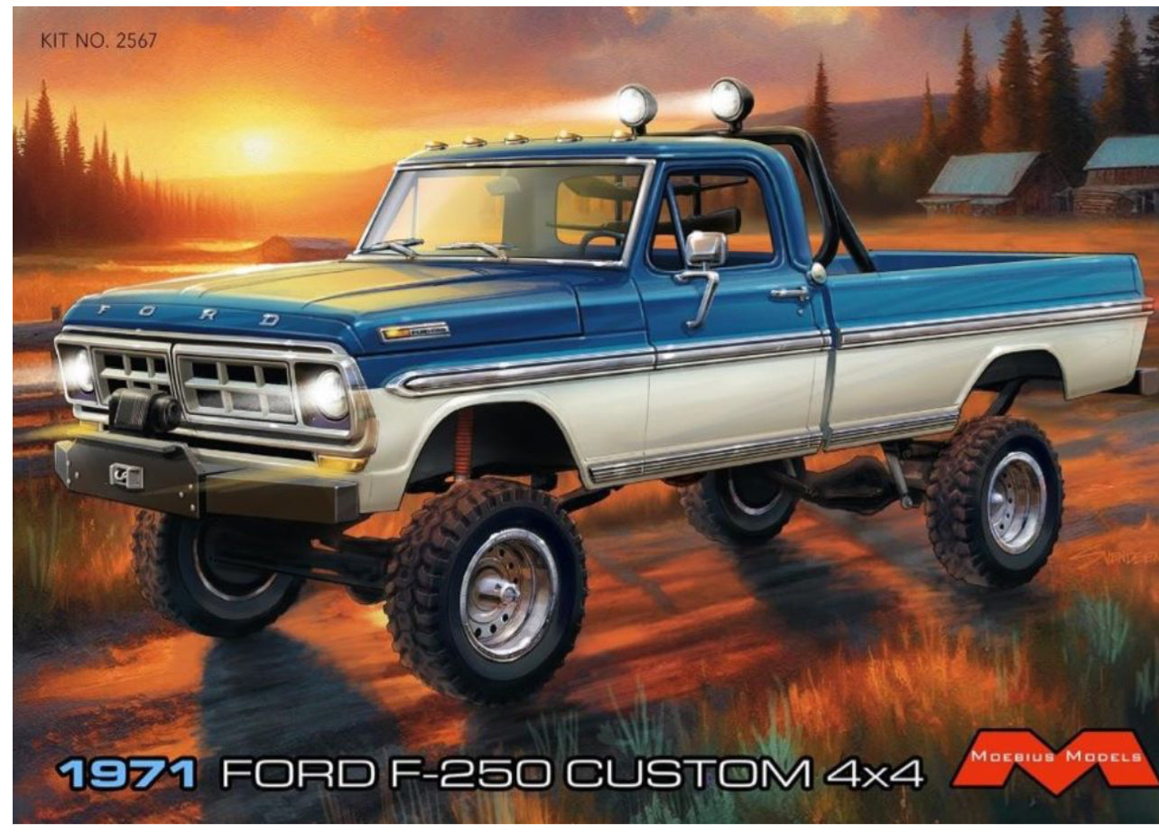 Moebius #2567 1971 Ford F250 Custom Lifted PU 4x4 – WesModelCarCorner