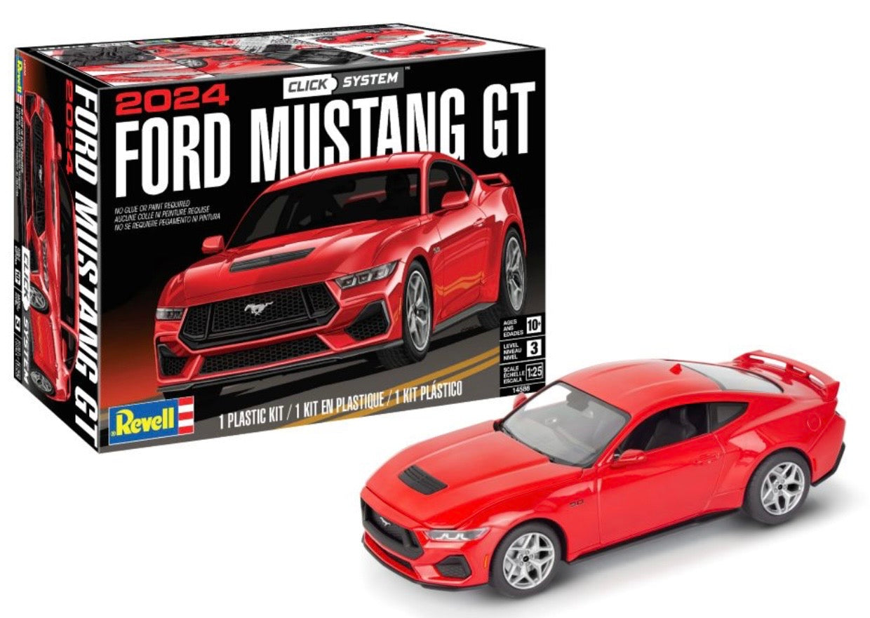 Revell USA #4586 2024 Ford Mustang snap – WesModelCarCorner
