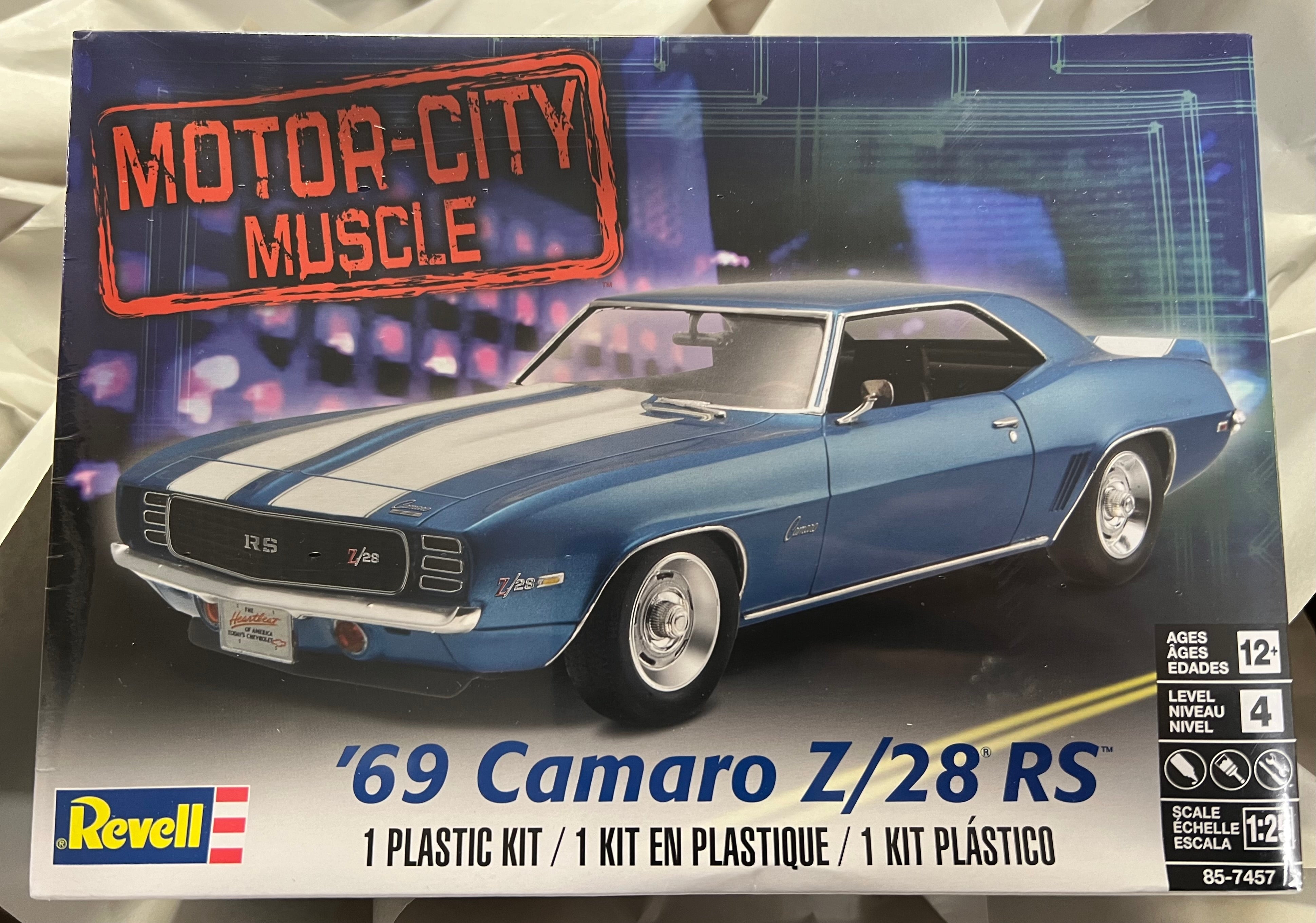 Revell # 7457 1969 Camaro Z28 RS – WesModelCarCorner
