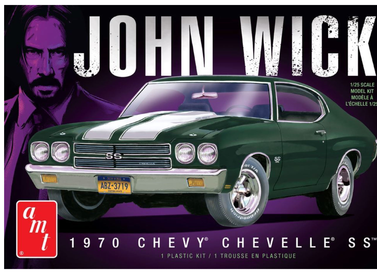AMT #1453 1970 Chevrolet Chevelle “John Wick” movie – WesModelCarCorner