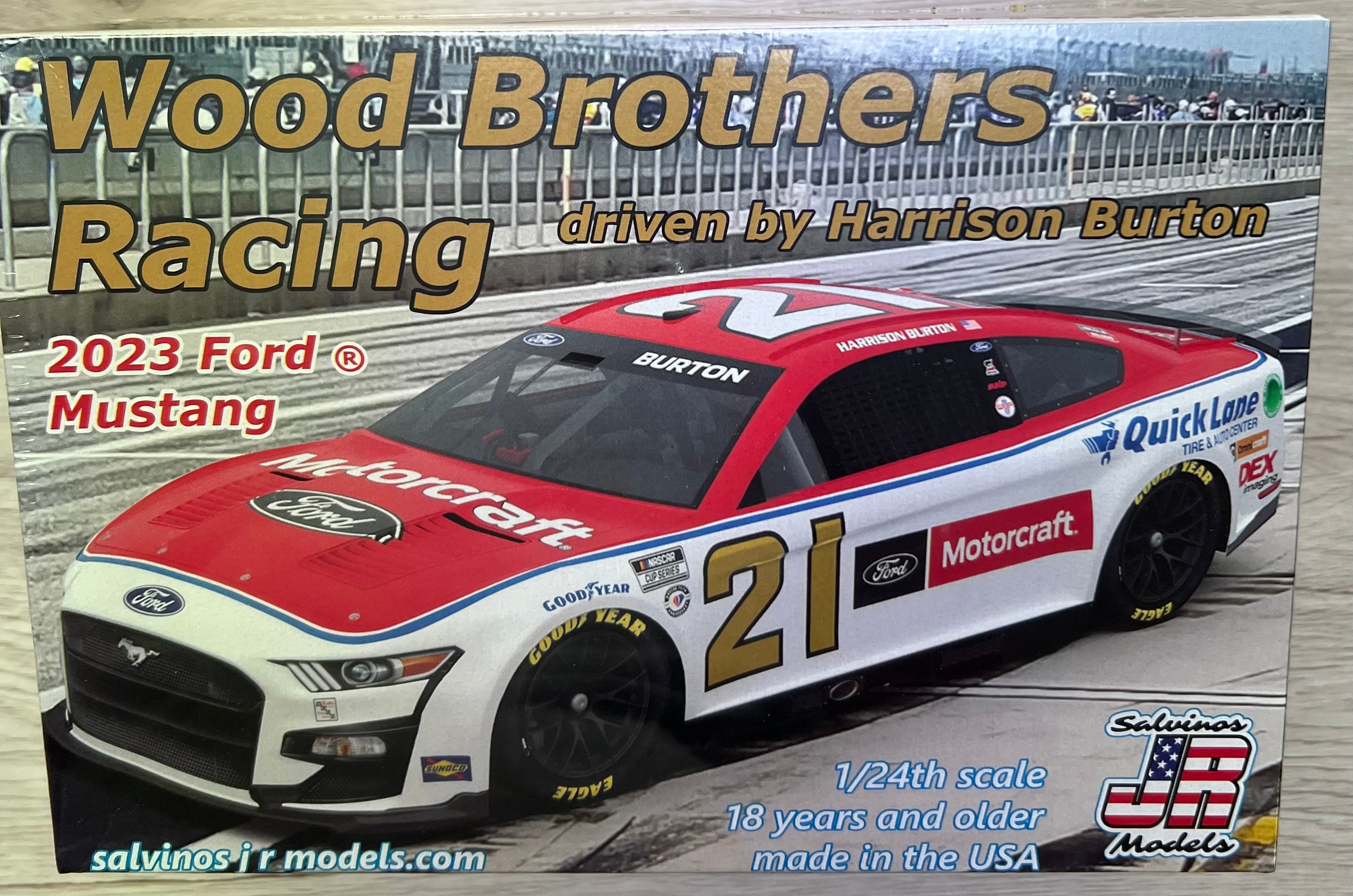 Salvino's JR Models # WBF2023HBP WOOD BROS RACING 2023 Mustang ...