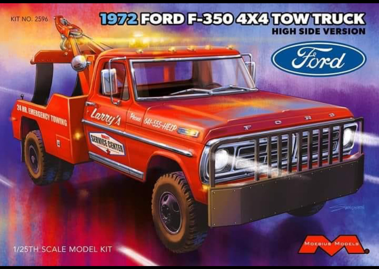 Moebius#2598 1972 Ford Wrecker – WesModelCarCorner
