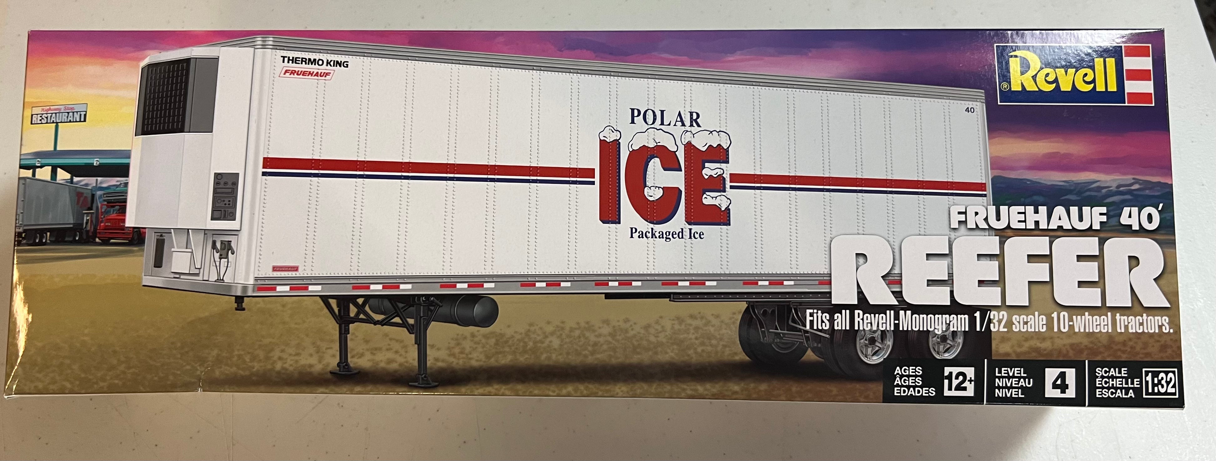 Revell # 4541 Fruehauf 40' Semi Reefer Trailer 1/32 scale ...