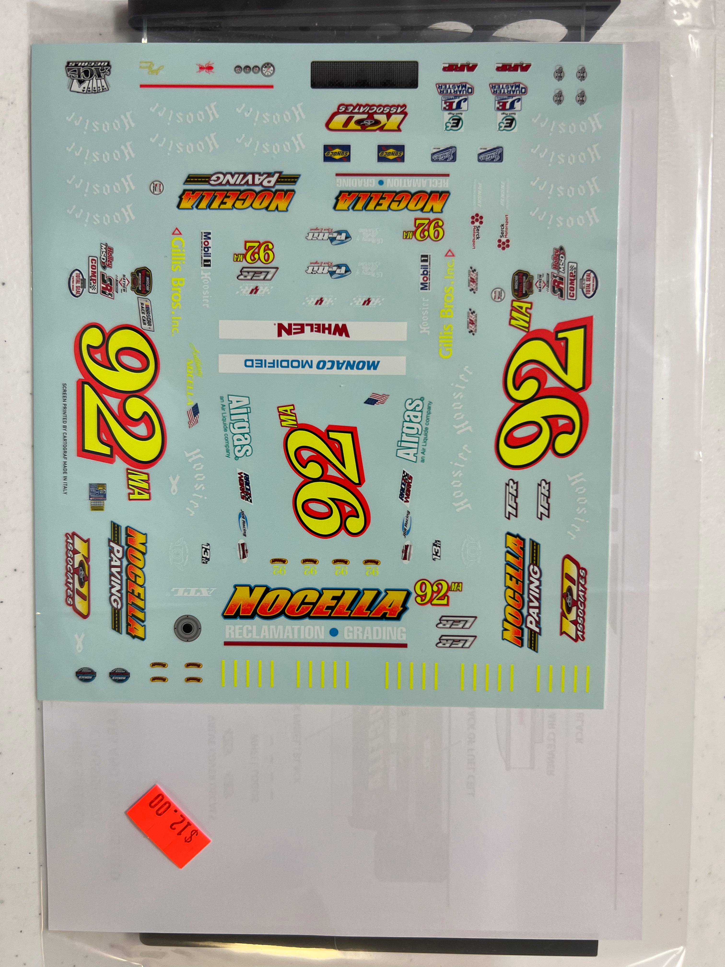 ACE Decals #92 Anthony Nocella modified – WesModelCarCorner