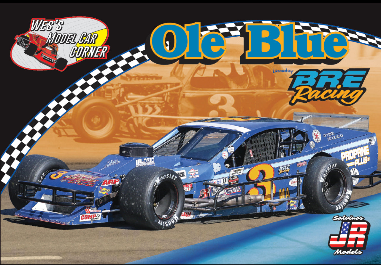 WMCC #10003 Ole Blue BRE racing Modified Race Car Kit – WesModelCarCorner
