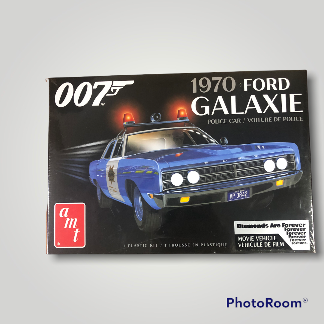 AMT 1970 Ford Galaxie 007 Police Car – WesModelCarCorner