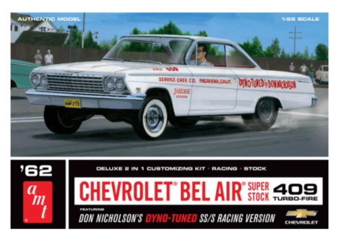 AMT ‘62 Chevrolet Bel Air Super Stock 409 Turbo Fire – WesModelCarCorner
