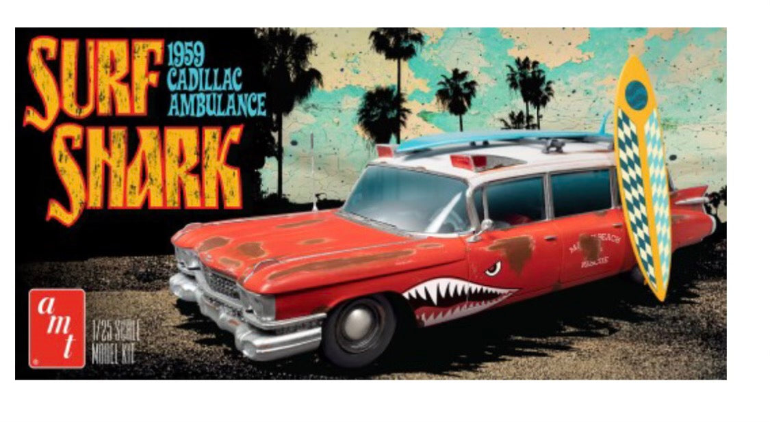 SALE! AMT Surf Shark 1959 Cadillac Ambulance – WesModelCarCorner