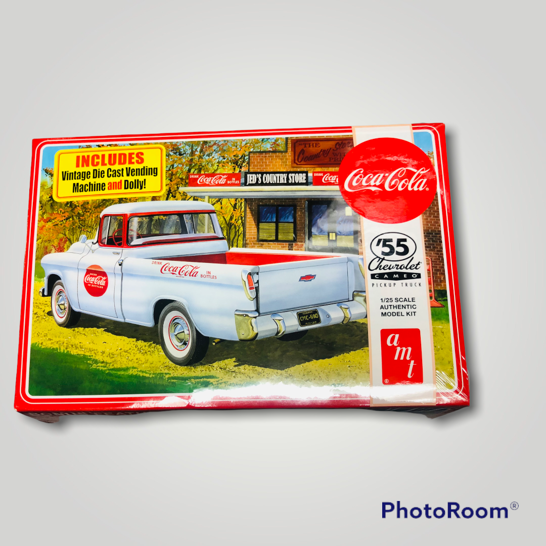 AMT Coca-Cola ‘55 Chevy Cameo Pickup Truck – WesModelCarCorner