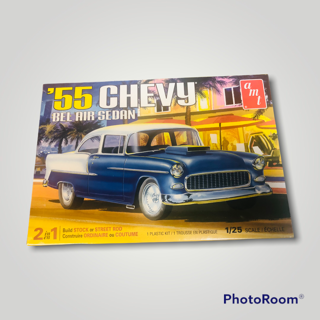 AMT ‘55 Sedan Chevy Bel Air Sedan – WesModelCarCorner