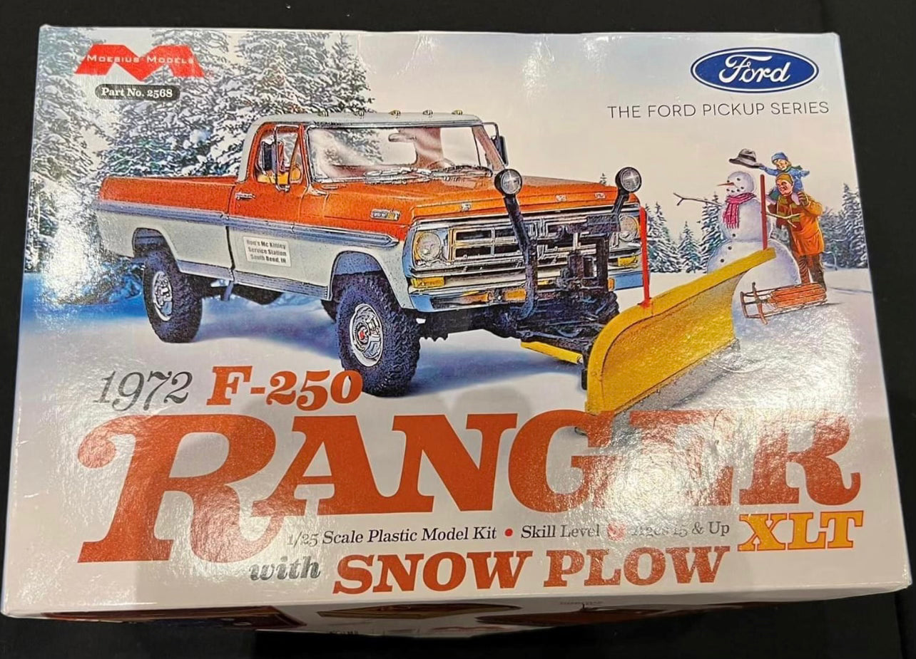 Moebius 1972 F-250 Ranger XLT with Snow Plow – WesModelCarCorner